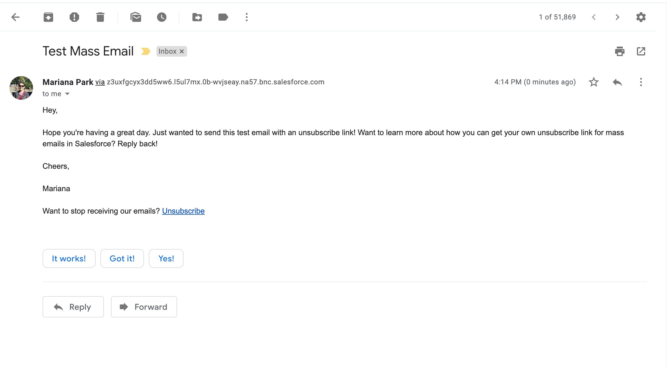 How To Check If Mass Email Sent Through Salesforce